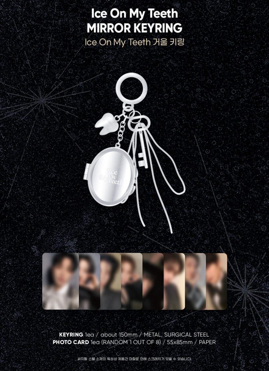 [ATEEZ] MIRROR KEYRING | БРЕЛОК С ЗЕРКАЛЬЦЕМ (GOLDEN HOUR : PART 2 ...