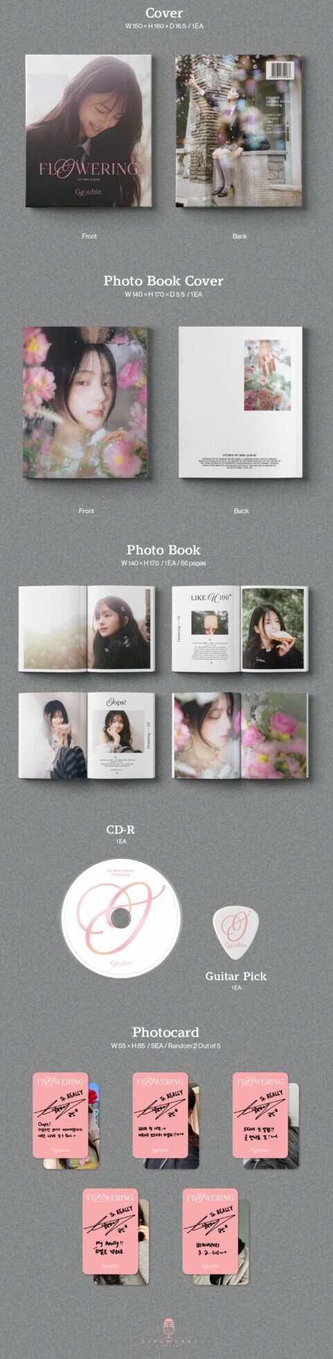 [GYUBIN] FLOWERING (1ST MINI ALBUM) - kmd studio 😊